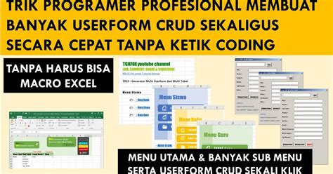 Tghfox Excel Trik Membuat Banyak Userform Sekaligus Dalam Beberapa