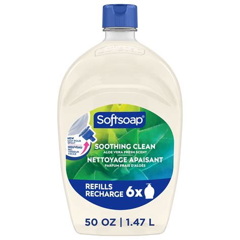 Softsoap Soothing Clean And Liquid Hand Soap Refill Aloe Vera Scent 50