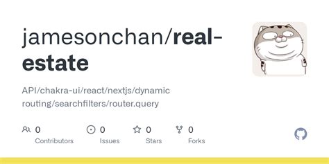 GitHub Jamesonchan Real Estate API Chakra Ui React Nextjs Dynamic Routing Searchfilters