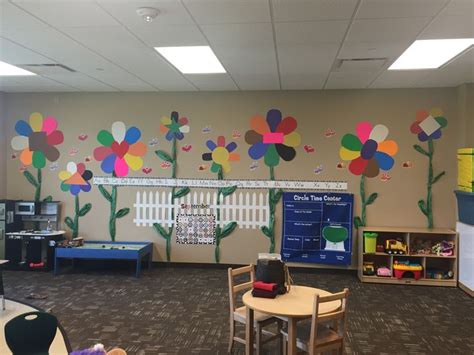 Bug Class Preschool Classroom With Shape Flowers