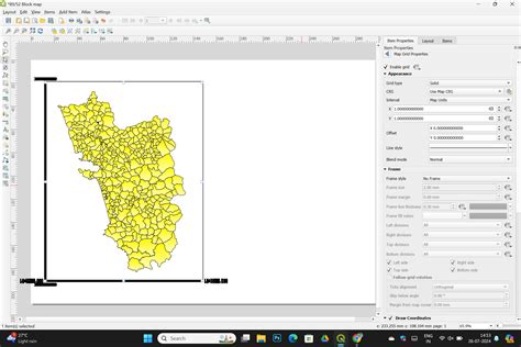Grids Are Not Visible In QGIS Map Layout Geographic Information Systems Stack Exchange