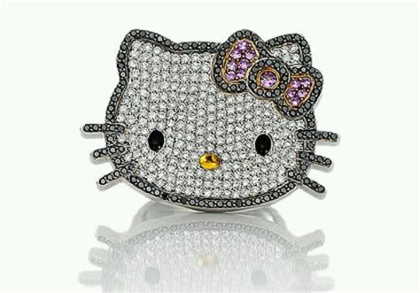 Yes Please Kimmora Lee Simmons For Hello Kitty Hello Kitty Diamond Outline Pave Pendant