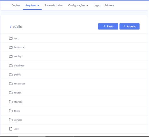 Deploy De Projeto Em Laravel 54 No Umbler Stack Overflow Em Português
