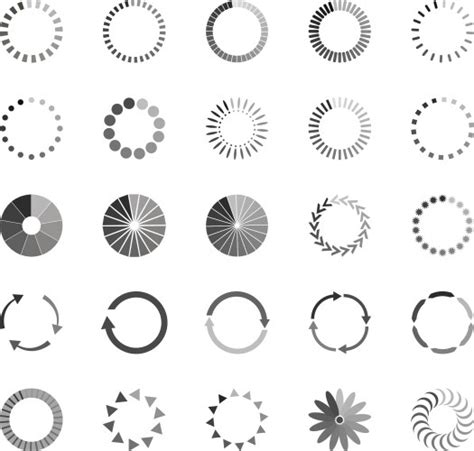 Circle Loader Wait Load Spinning Preloader Vector Image