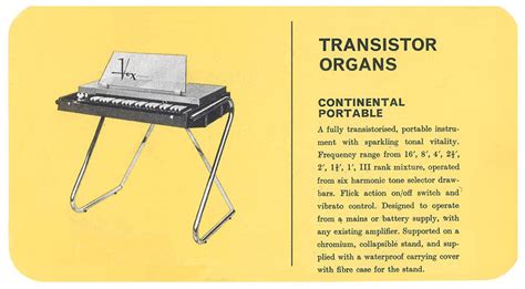 The Vox Showroom The Vox V301j Continental Organ Early Square Top Model