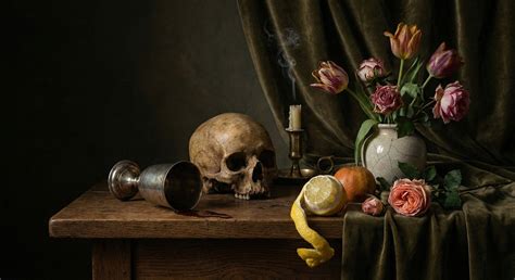 Vanitas Still Life Why Rotting Fruit Wilting Flowers And Skulls Sho