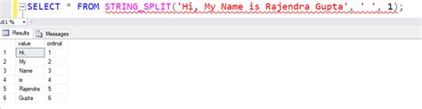 Sql Server 2022 Stringsplit Function