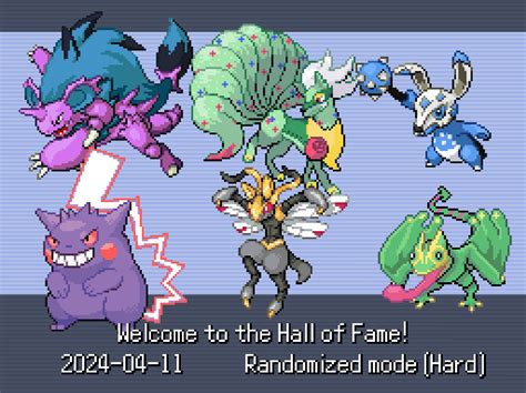Randomized Mode Hard Hall Of Fame Team Rpokemoninfinitefusion