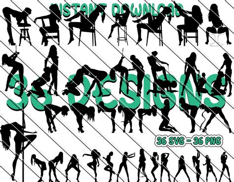 Sexy Women Sexy Woman Silhouette Sexual Silhouette Girls Etsy