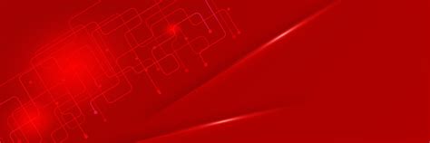 네트워킹 네온 스타일 레드 와이드 배너 디자인 배경 어두운 빨간색 기술 기하학적 배경을 가진 추상적인 현대 3d 배너 디자인 벡터 일러스트레이션 0명에 대한 스톡 벡터 아트