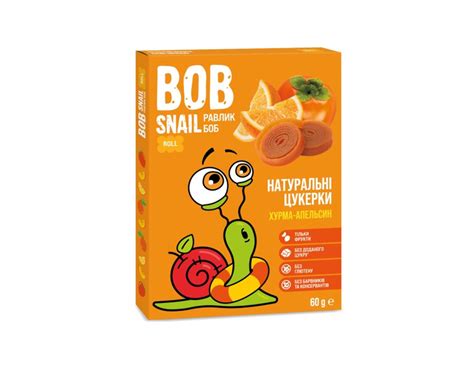 Хурма Апельсин Цукерки 60г ТМ Bob Snail РАВЛИК БОБ купить в Украине Rozetka Хурма Апельсин