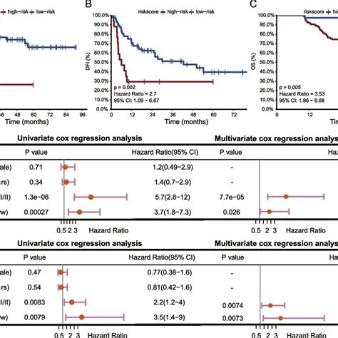 Predictive Performance And Independent Prognostic Capacity Of The Risk