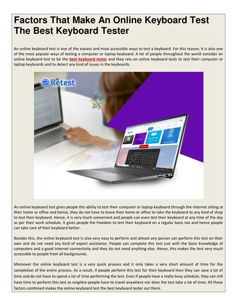 Ppt Factors That Make An Online Keyboard Test The Best Keyboard Tester Powerpoint Presentation