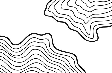 Wavy Contour Background Topographic Contour Background Contour Lines