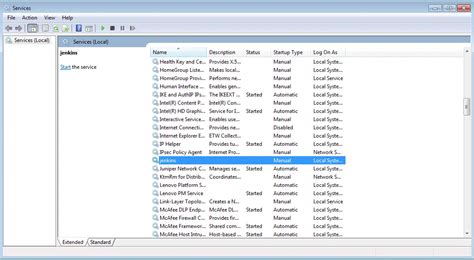 Jenkins File Menu Is Missing So Cannot Install Slave As A Service