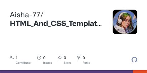GitHub Aisha HTML And CSS Template One