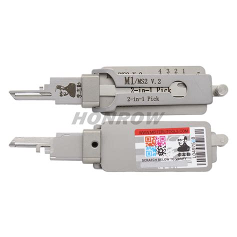 Original Lishi 2in1 Tool M1 Ms2 Master Pad Lock For Residential 2 In 1 Tool