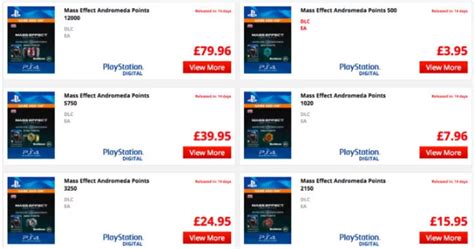 Mass Effect Andromeda Microtransactions Leaked Noobfeed