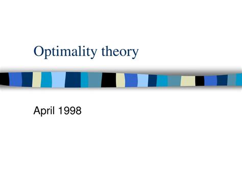 PPT Optimality Theory PowerPoint Presentation Free Download ID 4743357