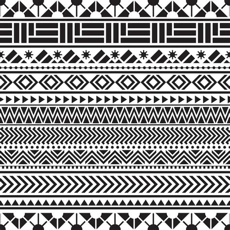 Premium Vector Tribal Seamless Pattern Geometric Seamless