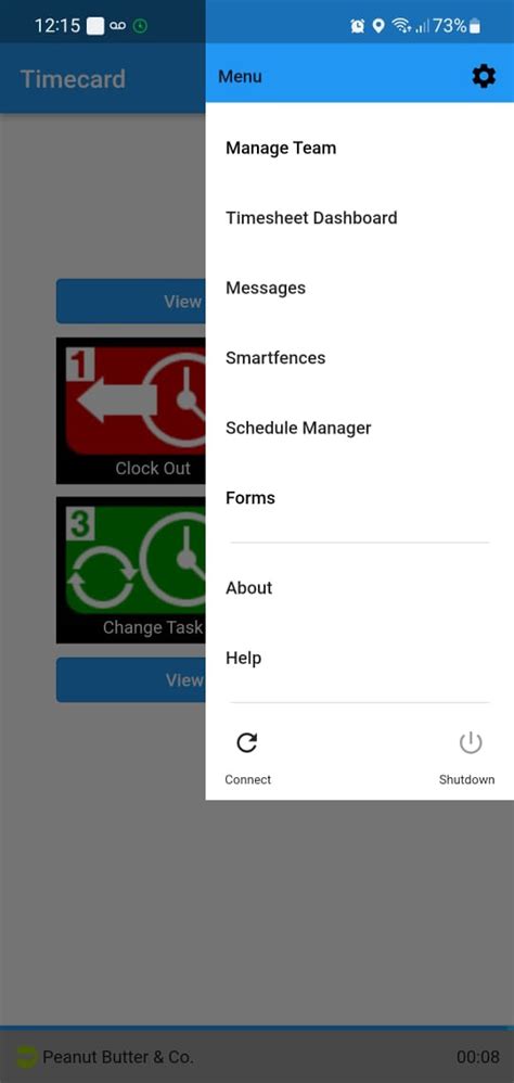 Econz Wireless Timecard V10 Updates To Team Clock In Display