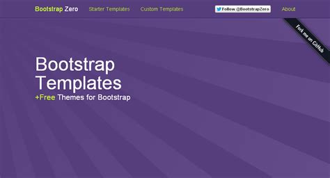 GitHub Iatek Bootstrap Zero Bootstrap Templates And Themes Project