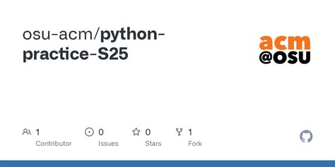 Github Osu Acmpython Practice S25