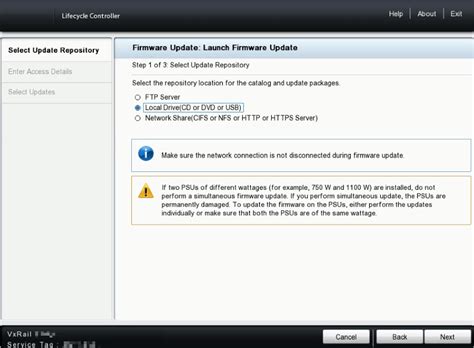 VxRail How To Create A Mounted Image And Upgrade Firmware From The Lifecycle Controller Dell US