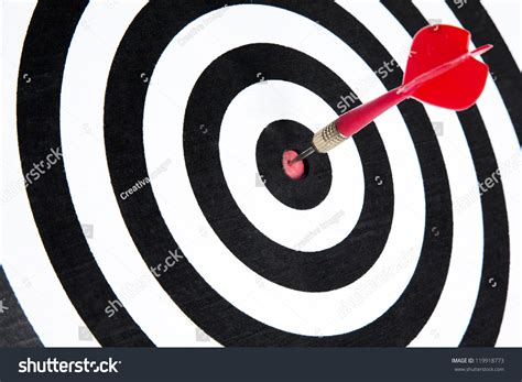 One Dart Hitting Perfectly On Black Stock Photo 119918773 Shutterstock