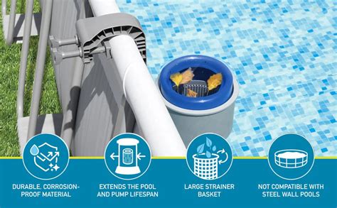 Bestway 2 Pack Flowclear Pool Surface Skimmer Wall