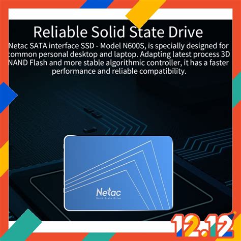 NETAC N600S 128GB/ 256GB/ 512GB/ 1TB SATA III SSD STORAGE | Shopee Malaysia
