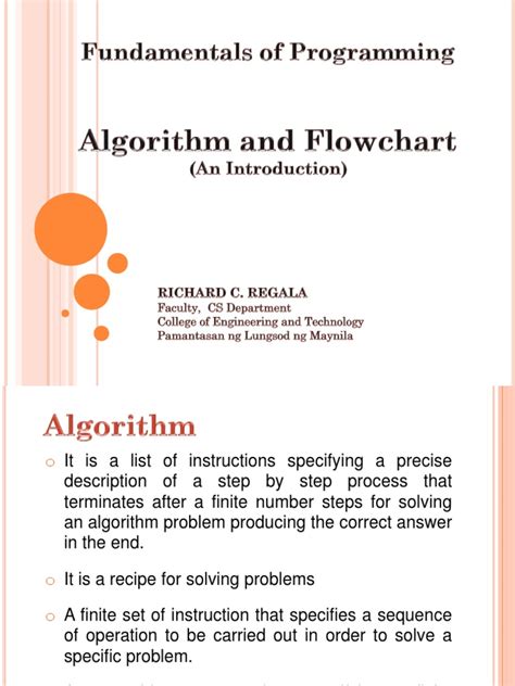 Icc 0102 Fundamentals Of Programming 2 Algorithm And Flowchart An
