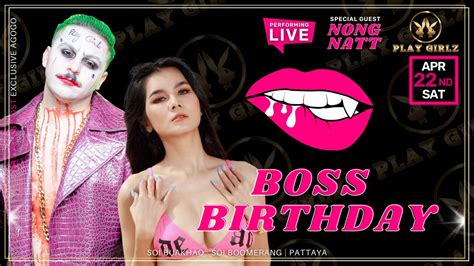 Boss Carloss Birthday And Nong Natt Live Play Girlz Pattaya Chrome