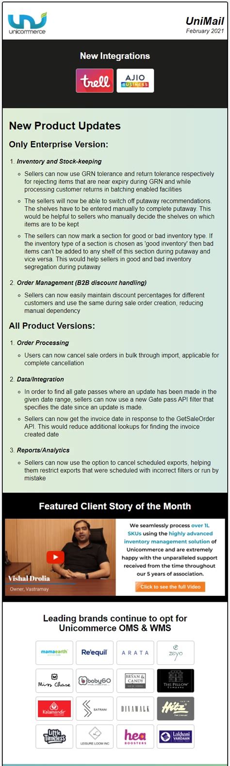 Feb 2021 Unicommerce Support Portal