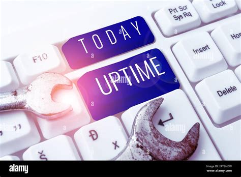 Text Sign Showing Uptime Conceptual Photo Time During Which Machine Especially Computer Is In