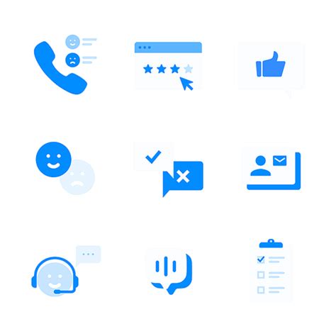 유토이미지 고객 서비스 응대 콜센터 아이콘 세트