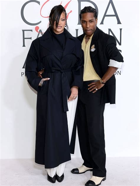 On The Scene At The Cfda Awards Rihanna And Aap Rocky In Alaia And