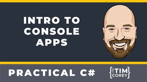 Intro To Console Apps In C In NET YouTube