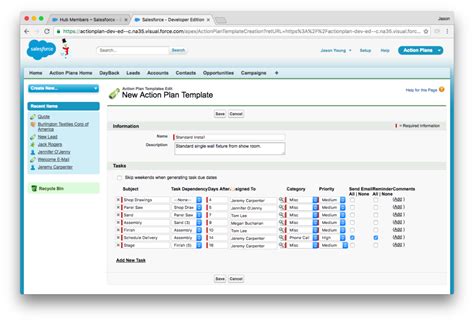 Integrating Dayback With The Salesforce Action Plans App Dayback