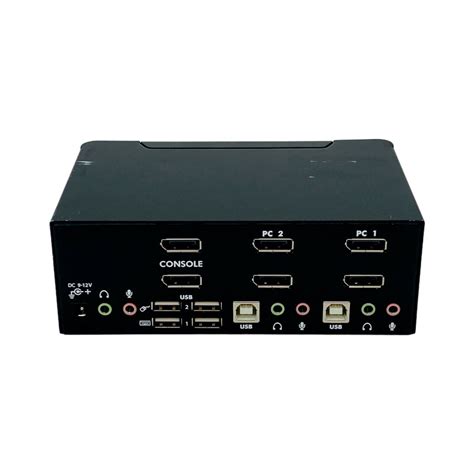 Startech SV231DPDDUA2 2 Port DisplayPort Dual Monitor KVM Switch 4K W AC Adapter EBay