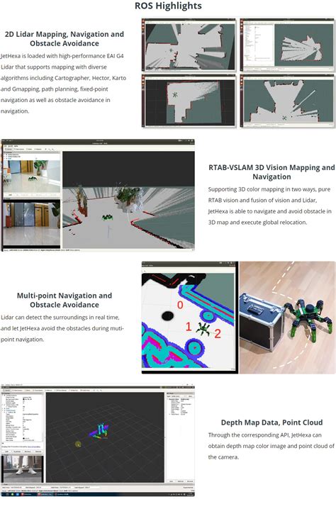 Hiwonder Jethexa Steam Ros Hexapod Robot Kit Powered By Jetson Nano With Lidar Depth Camera