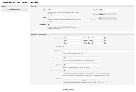 Dynamic Fields