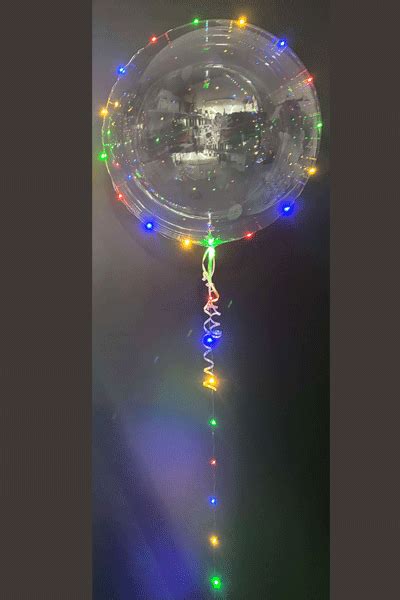 Light Up Clear Balloon Bubble Good Cents Arty Party