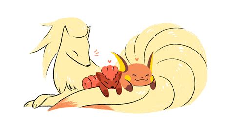 Raichu Vulpix And Ninetales Pokemon Drawn By Gotchibam Danbooru