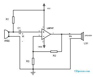 LM747 IC Pin Configuration Circuit Features And Applications