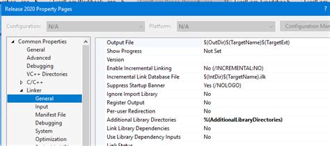 C Visual Studio How To Set Output Lib Path Stack Overflow