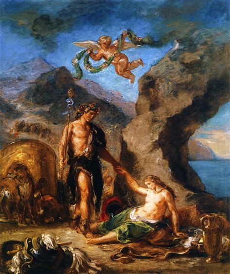 Dionysusbacchus And Ariadne Eugene Delacroix 1856 1863