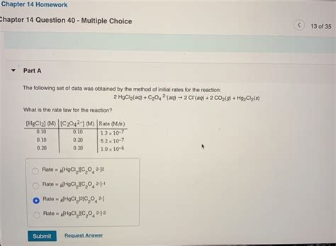 Solved Chapter 14 Homework Chapter 14 Question 40 Multiple