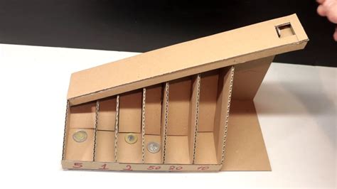6 Diy Coin Sorting Machine From Cardboard Youtube