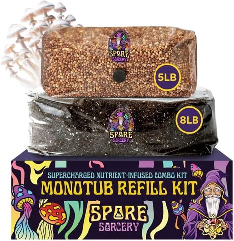 Spore Sorcery 13 Lb Monotub Refill Kit Includes 5 Lb Sterilized Milo